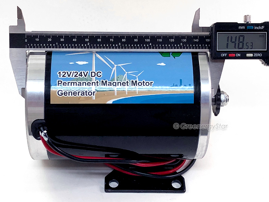 1200W 12V/24V/48V DC Permanent Magnet Motor Generator Wind Turbine 17 ...
